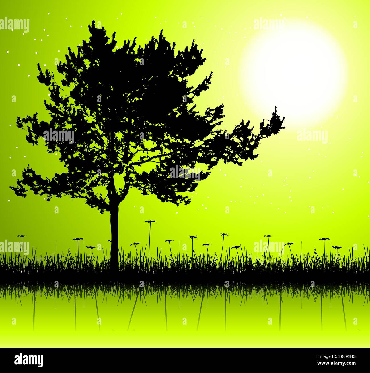 Nice morning view Stock Vector Images - Alamy