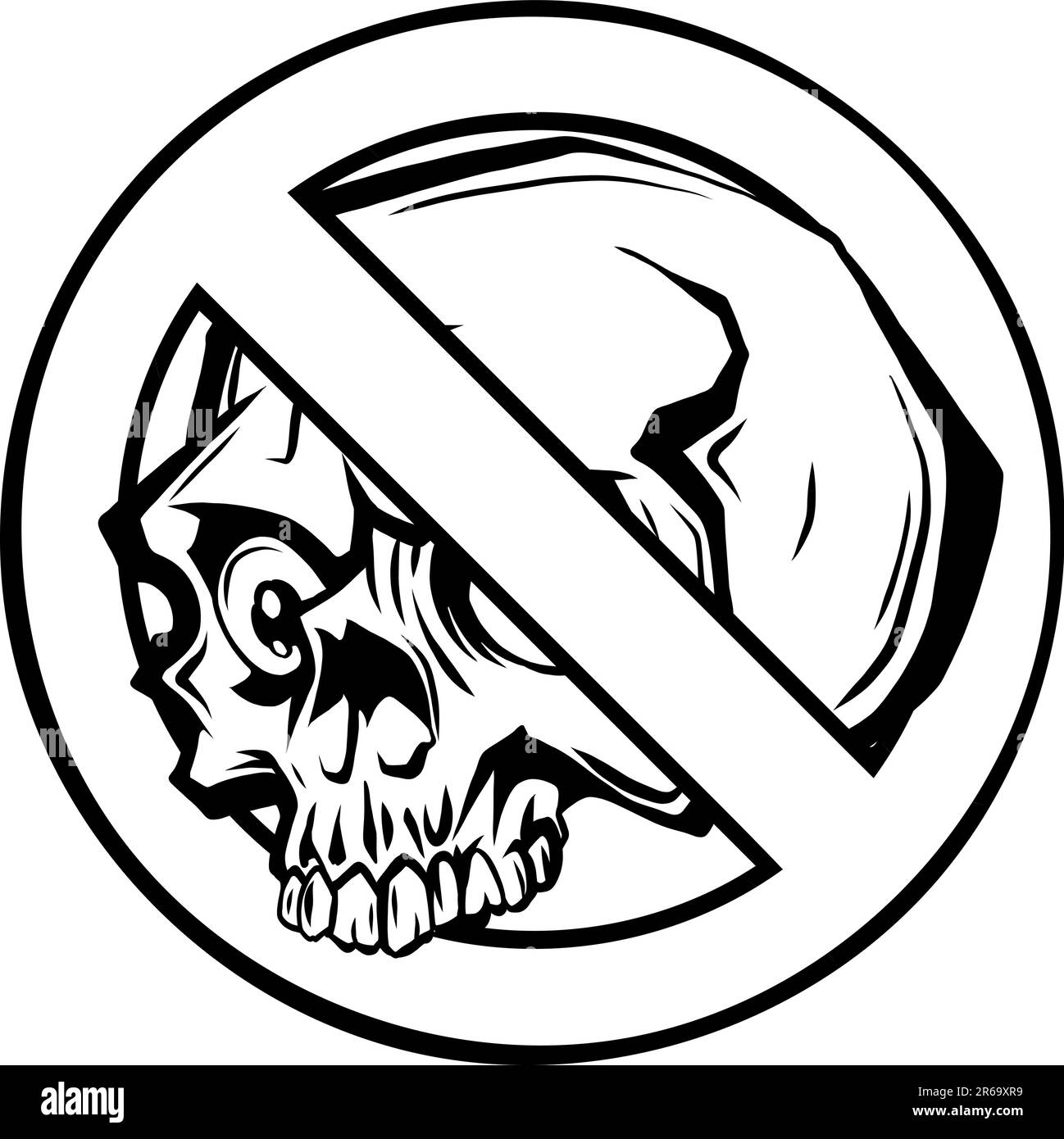 Prohibition prohibition sign Black and White Stock Photos & Images - Alamy