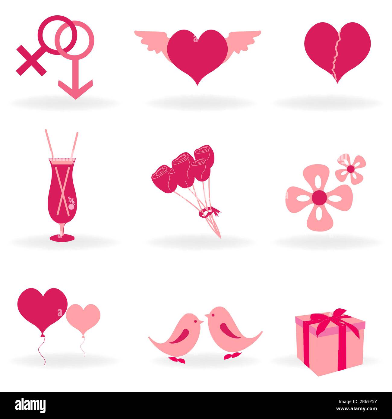 illustration of love icon on white background Stock Vector Image & Art ...