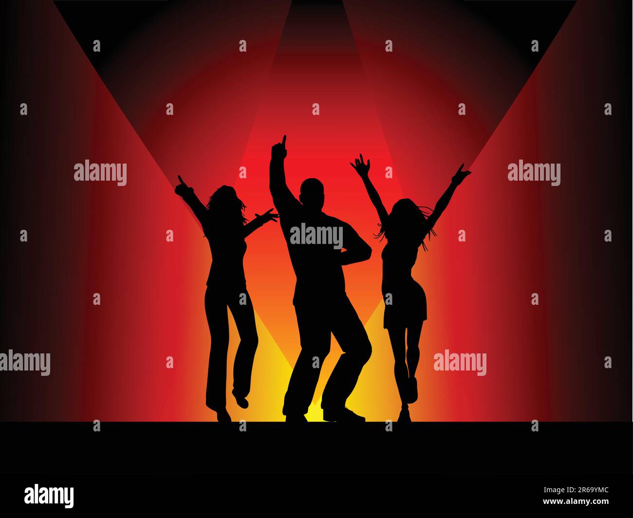 Dancer in spotlight Stock Vector Images - Alamy