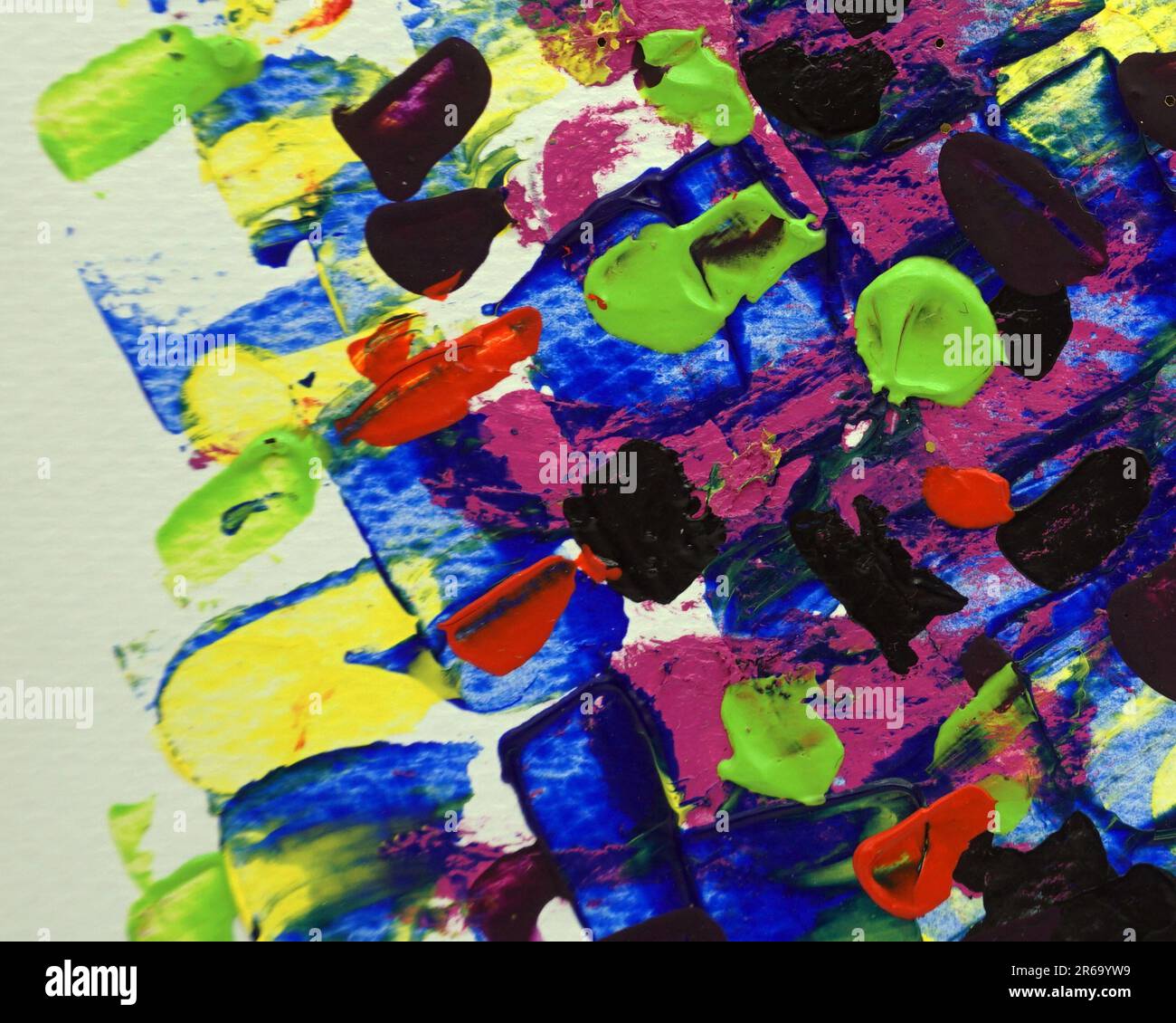 textured colorful abstract oil painting background Stock Photo - Alamy