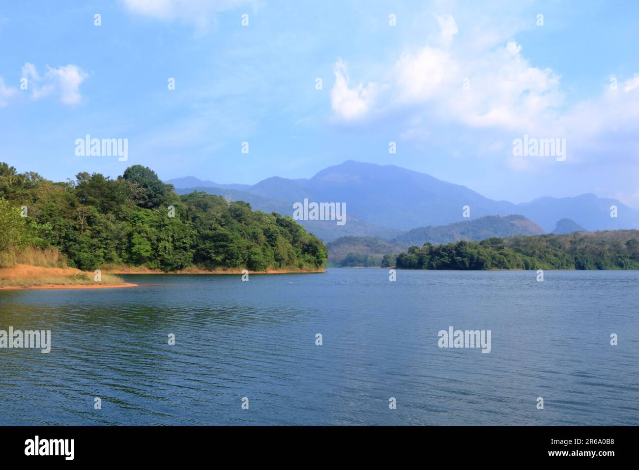 the lake in front of the at peruvannamuzhi (peruvannamoozhi) dam ...