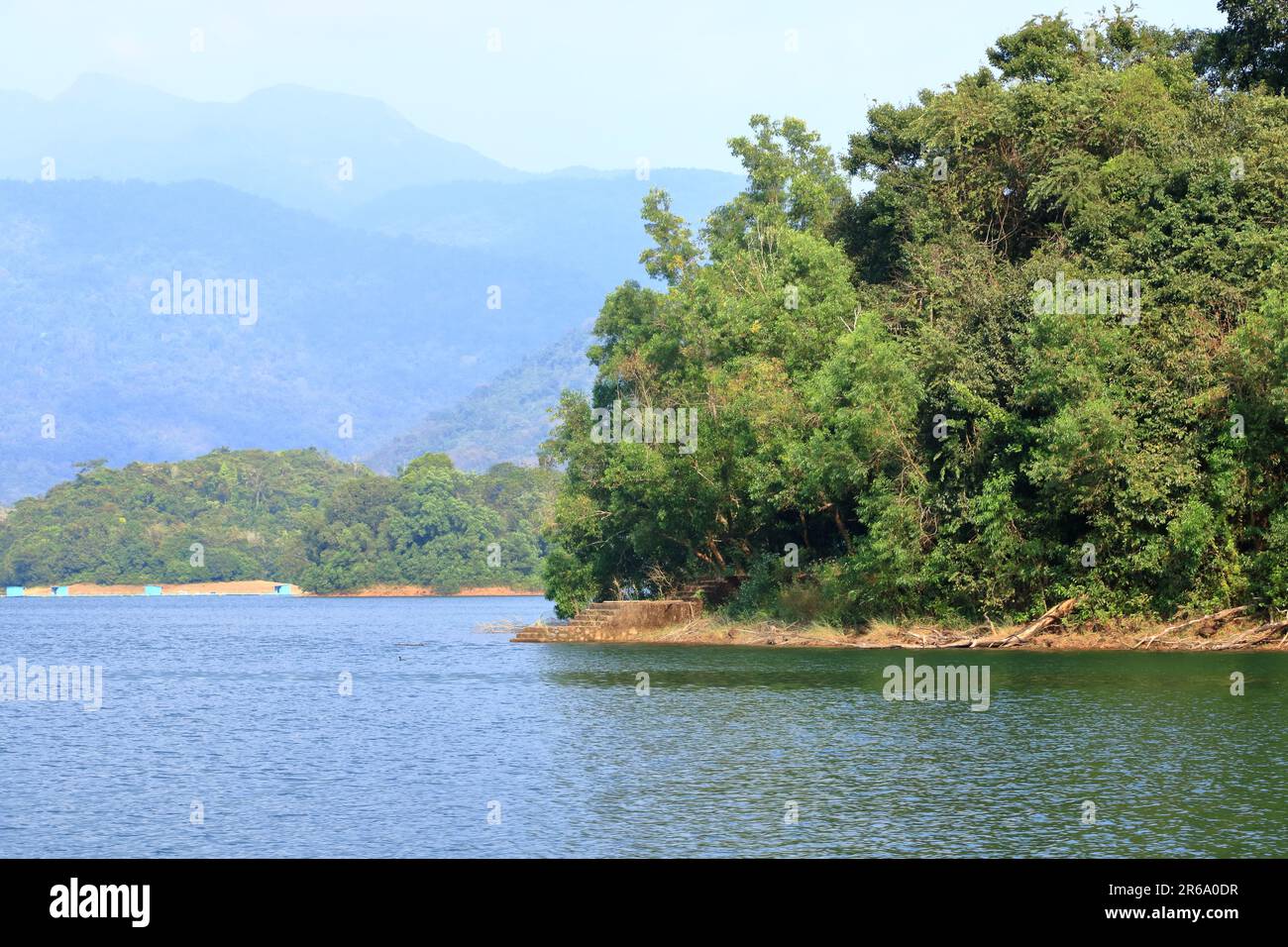 the lake in front of the at peruvannamuzhi (peruvannamoozhi) dam ...
