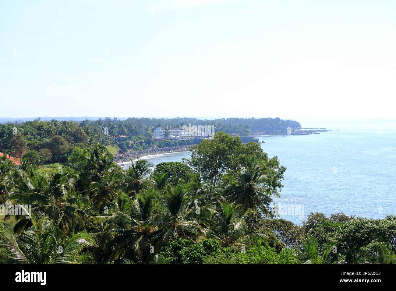 Aerial view of Kannur City beautiful Kerala nature scenery Coconut ...
