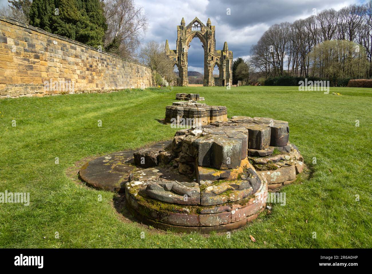 Gisborough Priory, Guisborough, North Yorkshire. Remains of a ruined ...