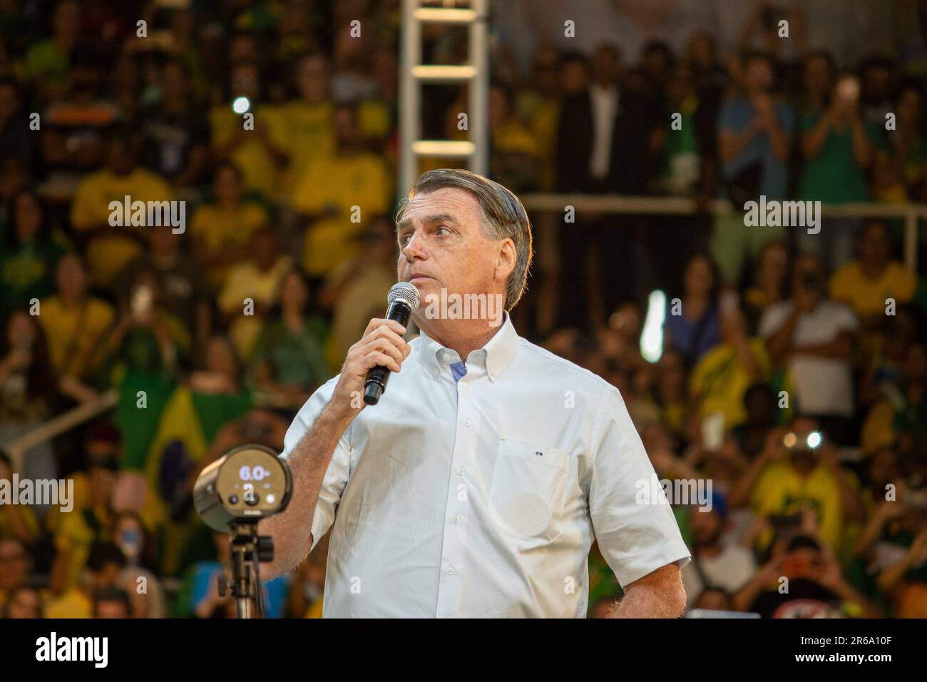 The Brazilian president Jair Bolsonaro officially launched his re ...