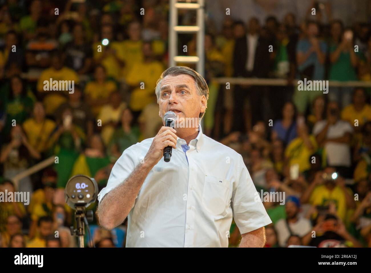 The Brazilian president Jair Bolsonaro officially launched his re ...