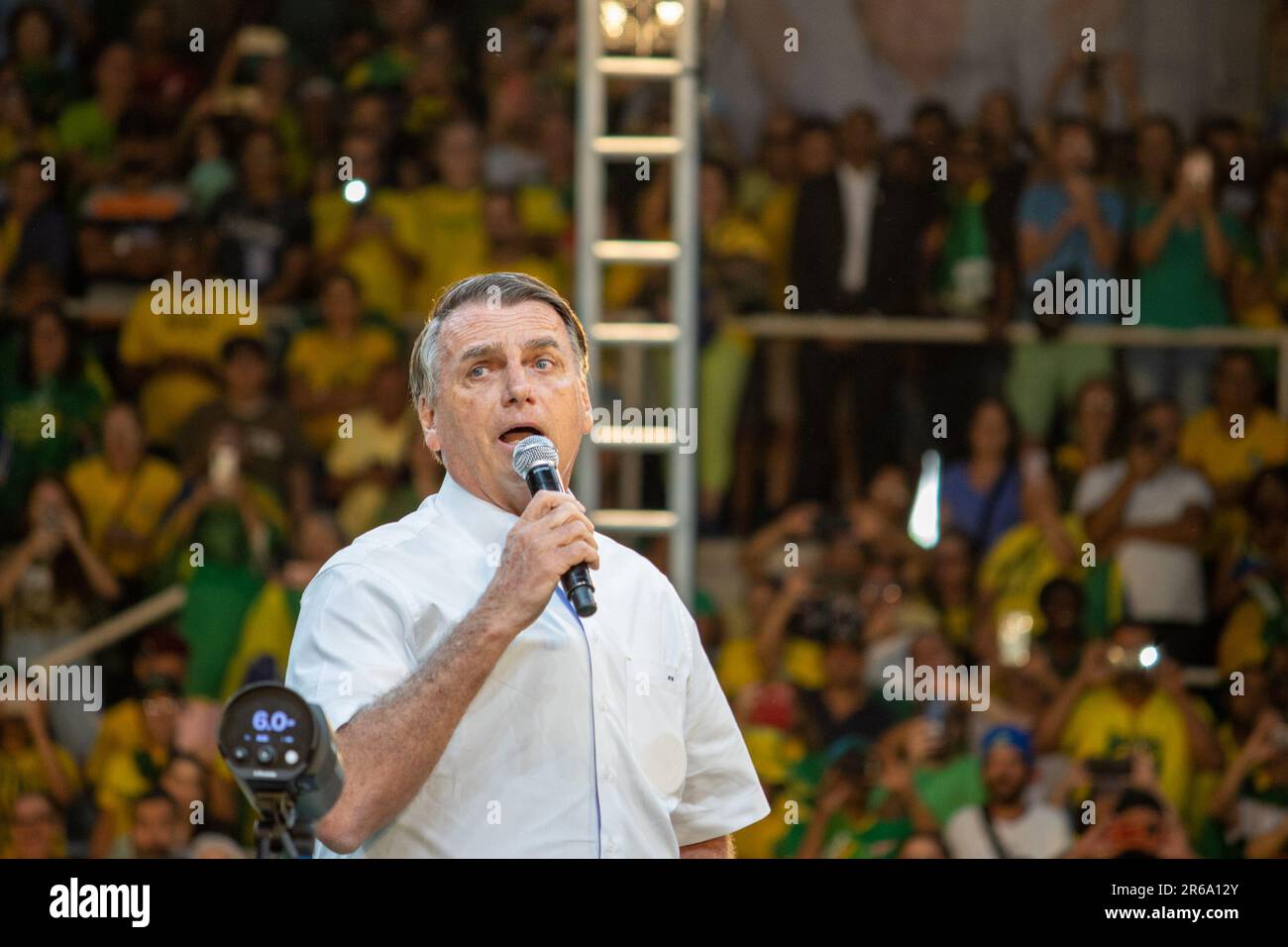 The Brazilian president Jair Bolsonaro officially launched his re ...