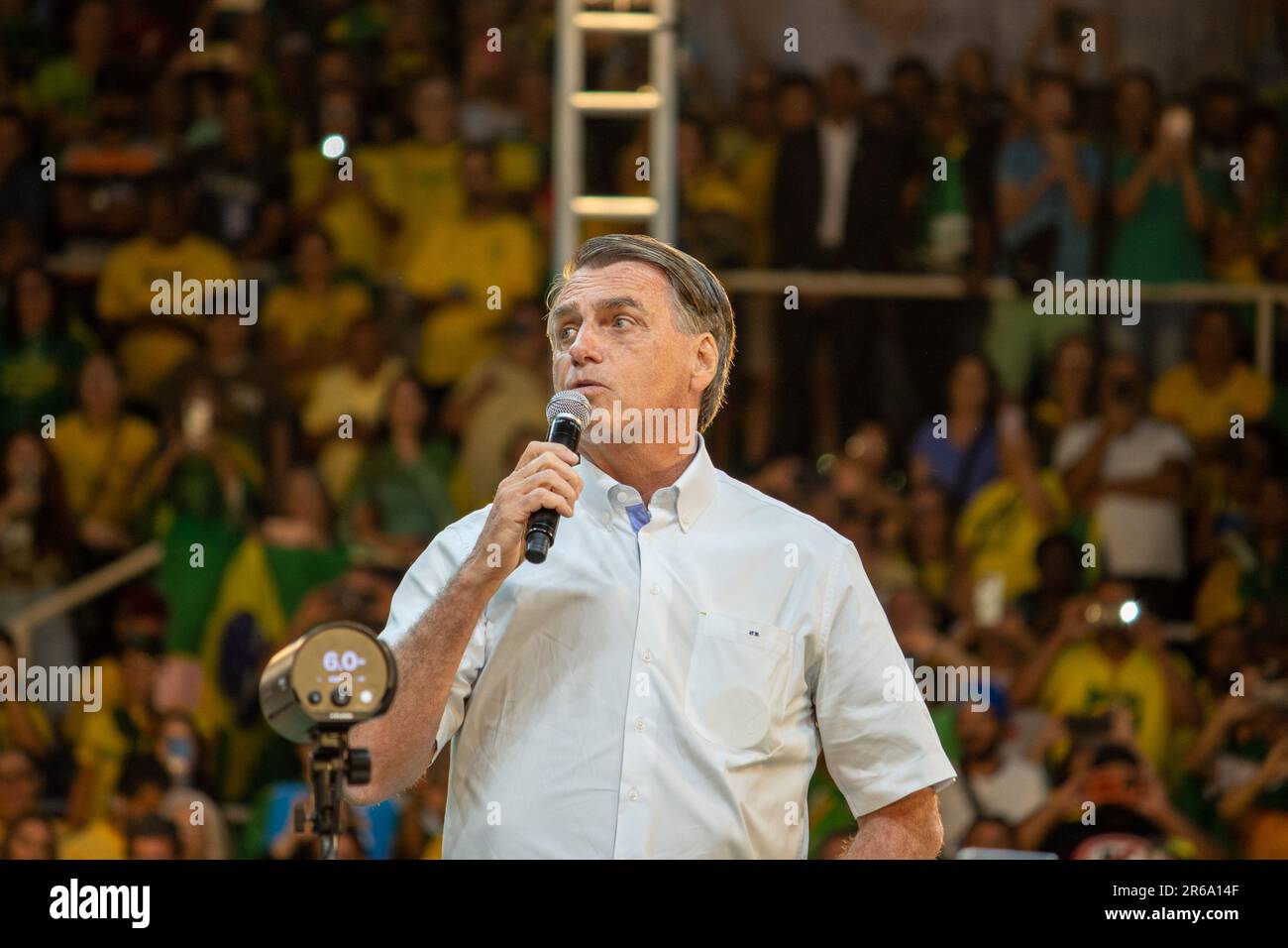 The Brazilian president Jair Bolsonaro officially launched his re ...