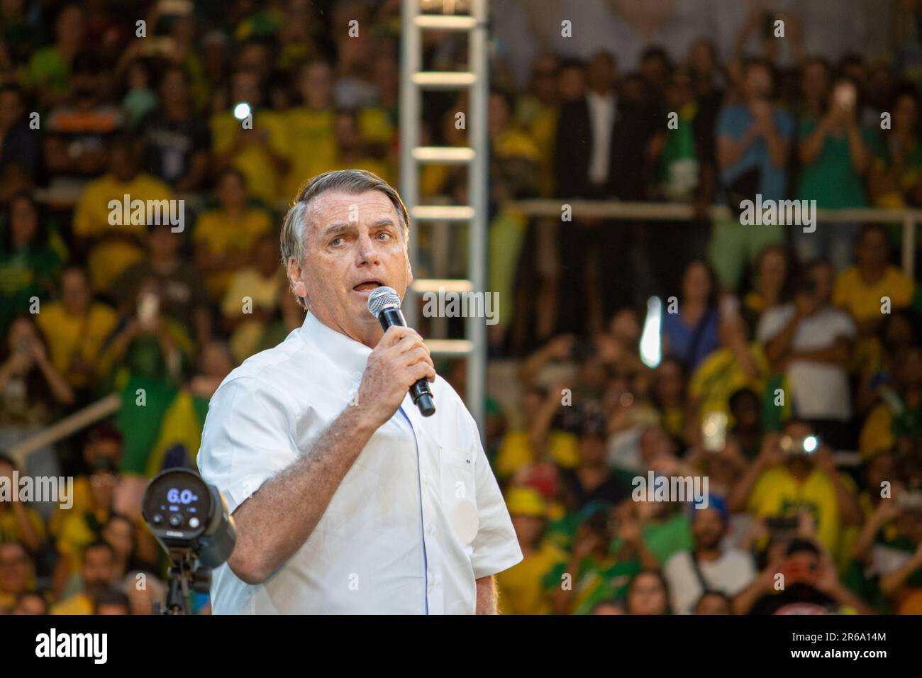 The Brazilian president Jair Bolsonaro officially launched his re ...