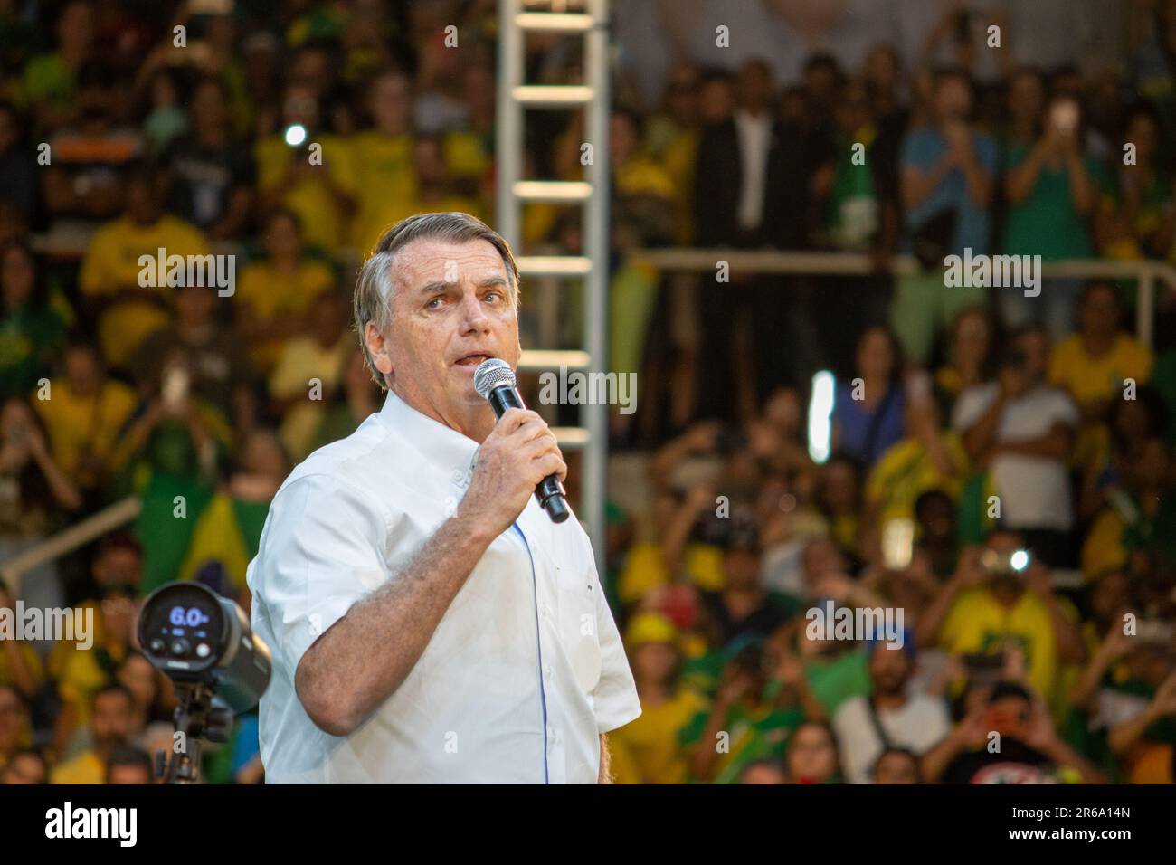 The Brazilian president Jair Bolsonaro officially launched his re ...