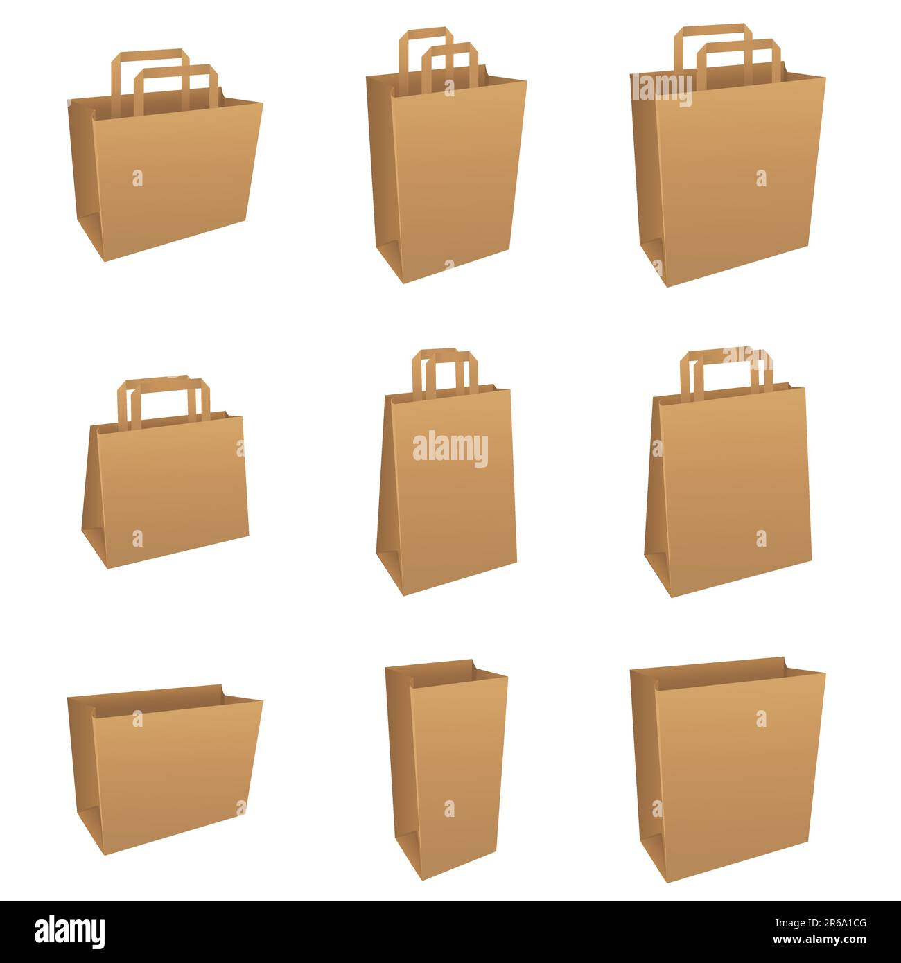 Set of brown product / shopping bags. Please check my portfolio for ... Set of brown product / shopping bags. Please check my portfolio for ...