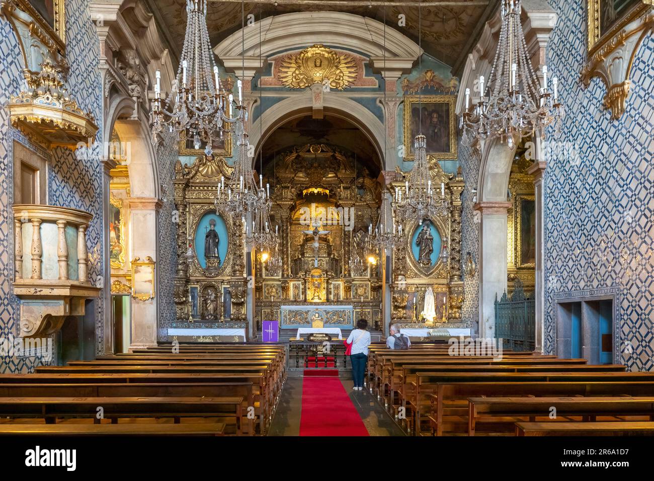 Interior St Peters Church, R. de São Pedro 1, 9000-219, Funchal town ...