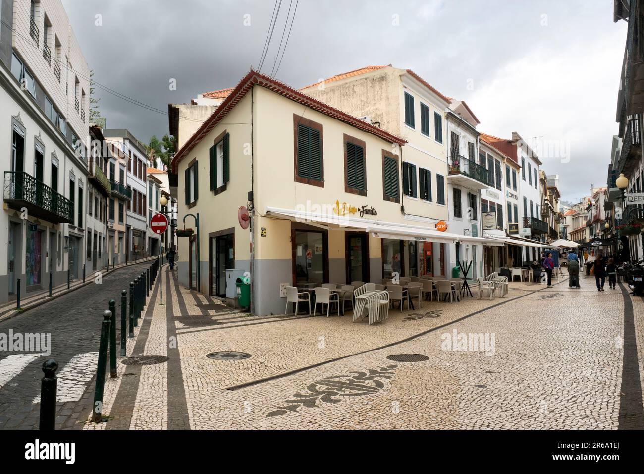 Rua da Carreira, Funchal town, Madeira, Portugal Stock Photo - Alamy