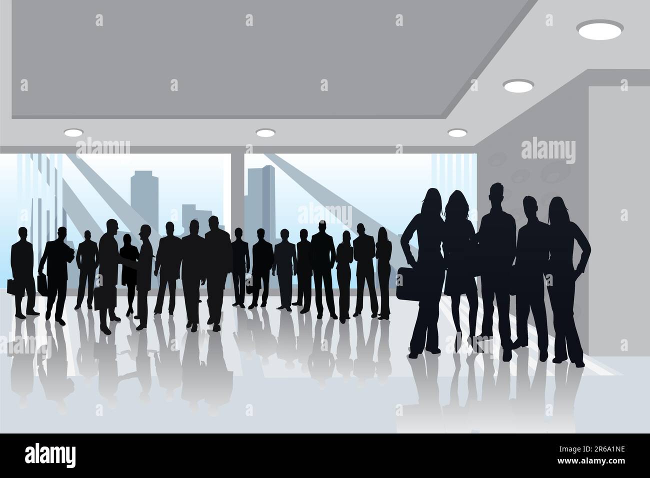 Work business walk silhouette Stock Vector Images - Alamy