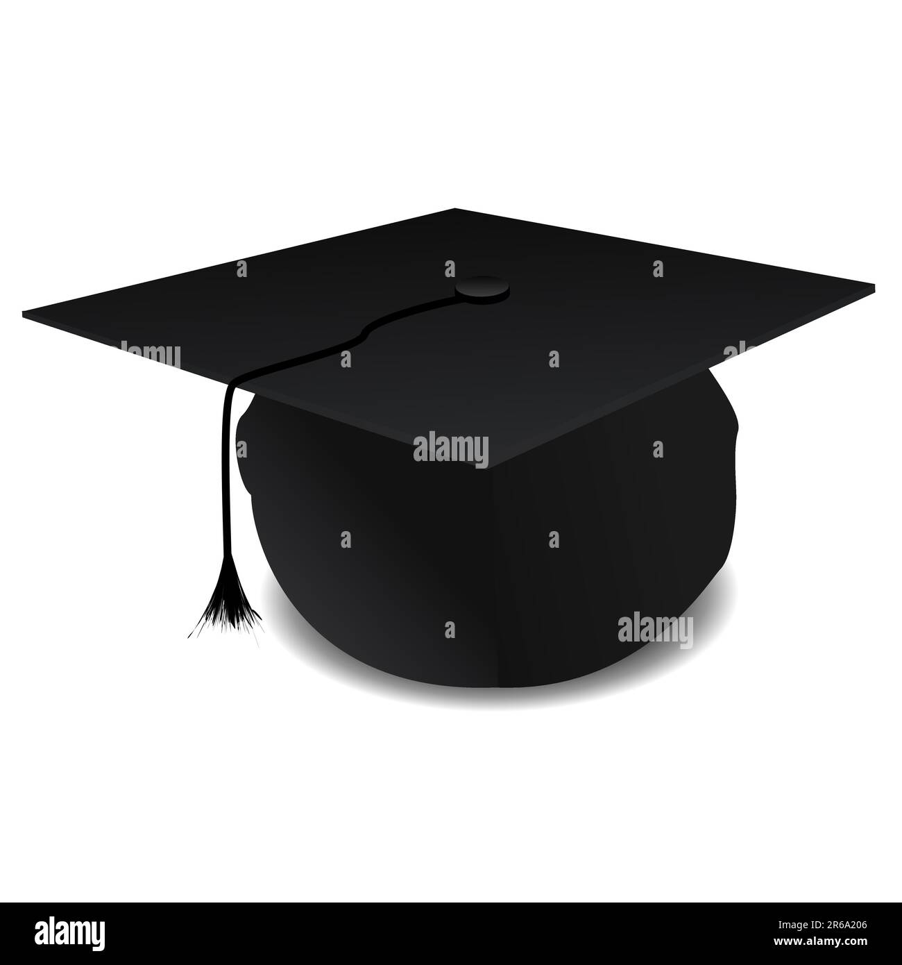 illustration of graduate hat on white background Stock Vector Image ...