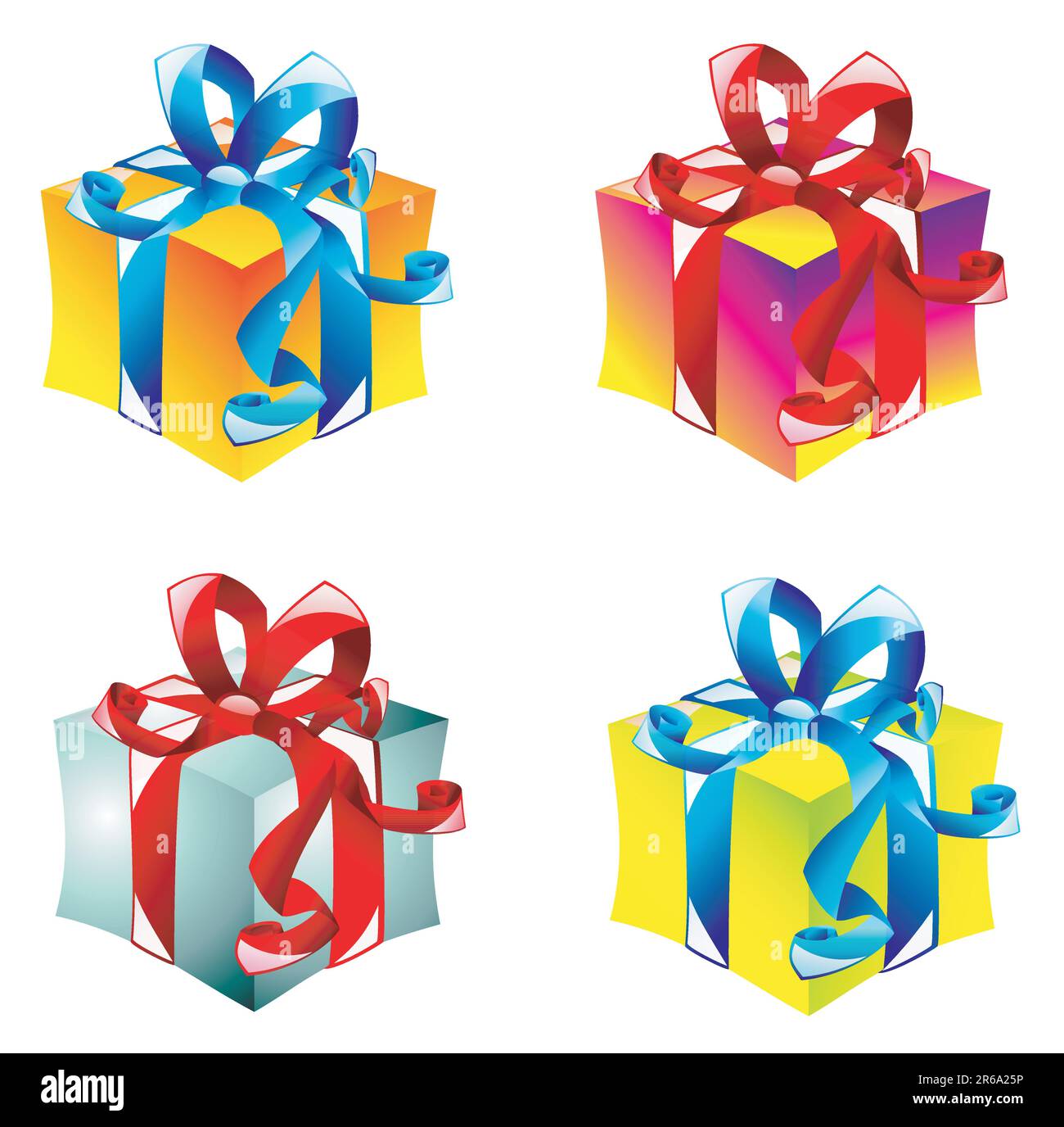 A collection of high detailed gift boxes Stock Vector Image & Art - Alamy