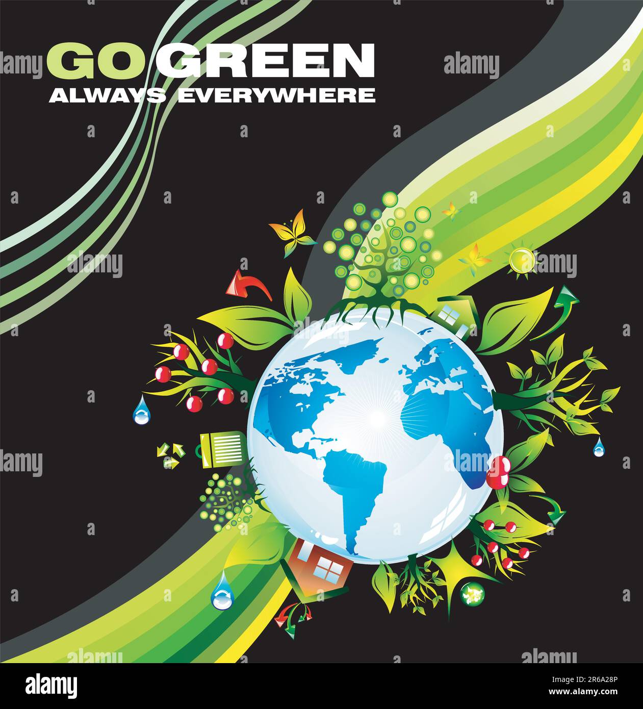 Abstract Environmental Earth concept background Stock Vector Image ...