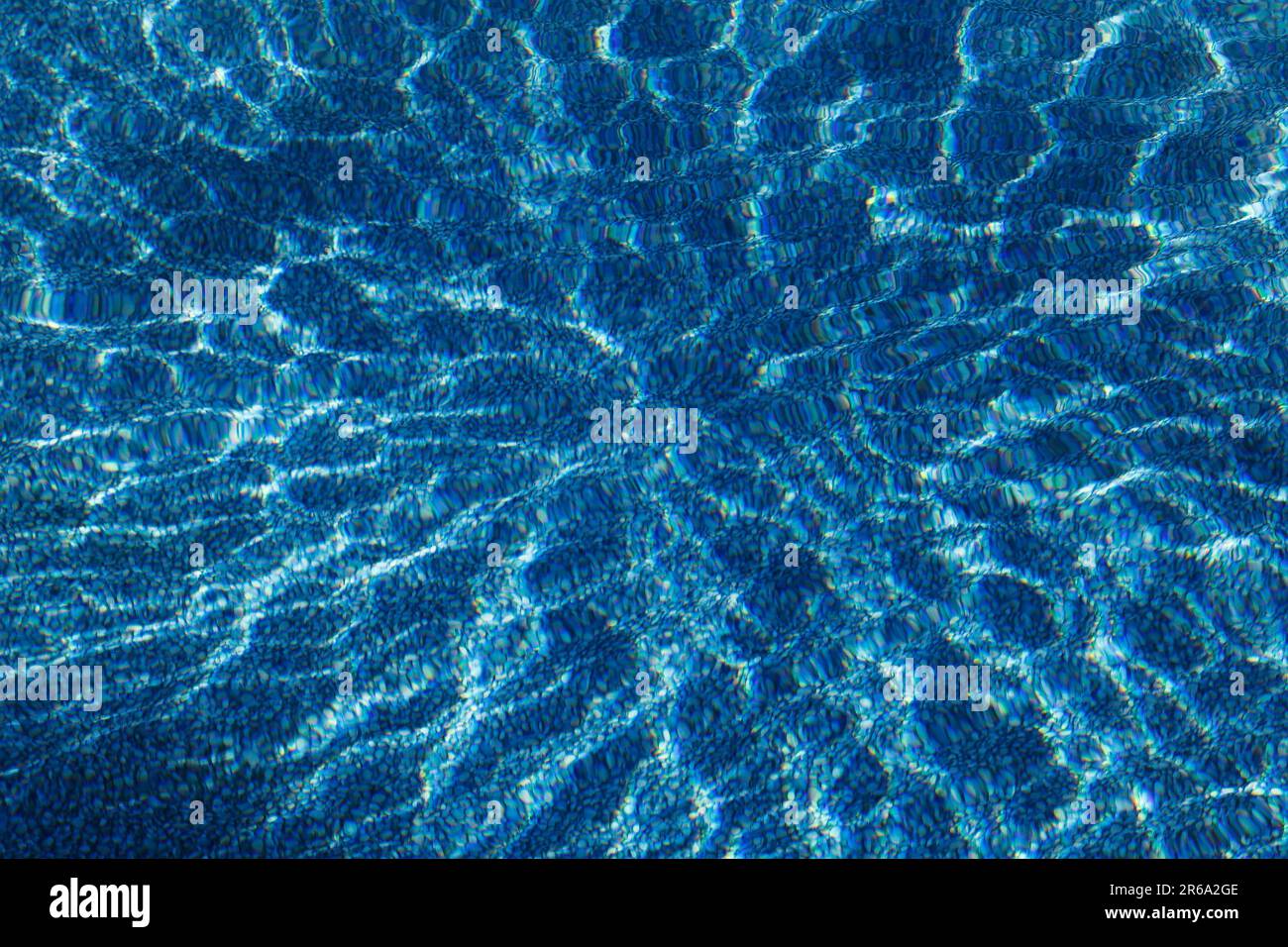 Swimming pool, water surface with reflections, Province of Quebec ...