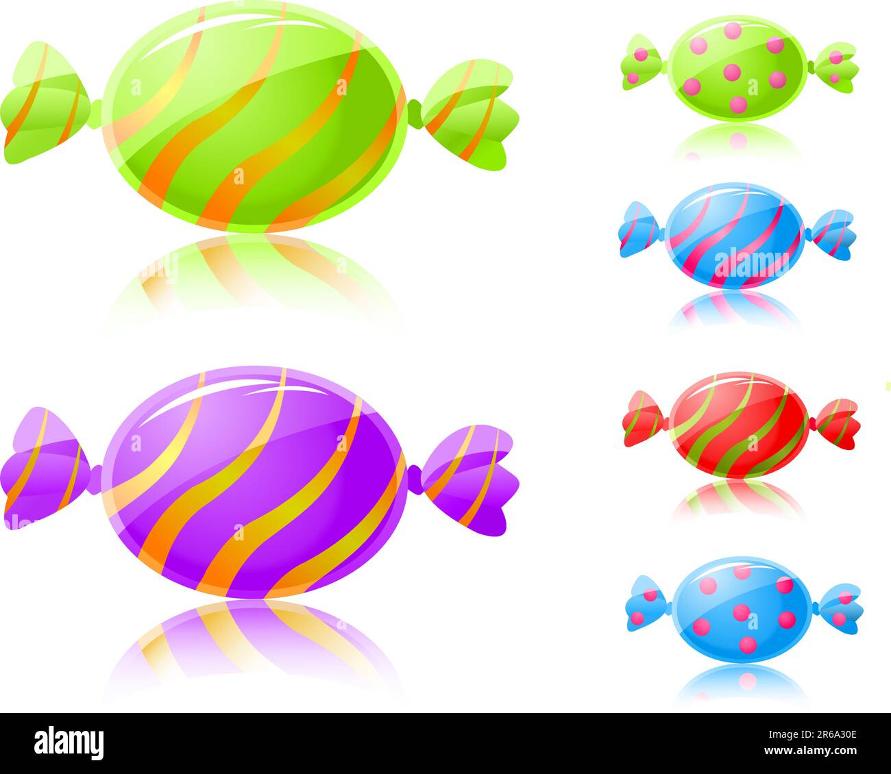 Candy set Stock Vector Images - Alamy