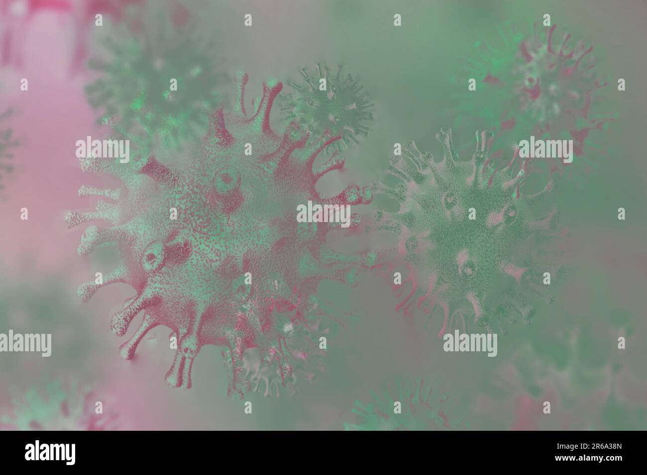 Viruses can make people sick like hepatitis or aids, illustration ...