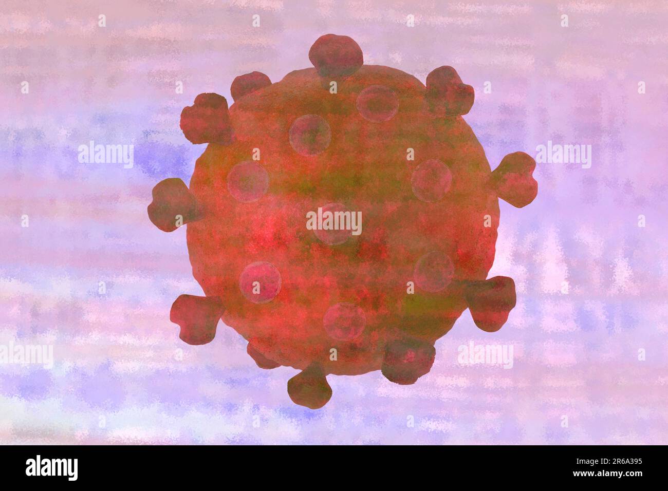 Virus Virus is an organic structure, illustration, natural science ...