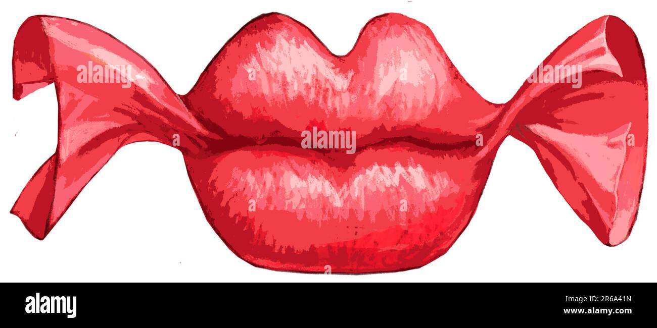 Red mouth Cut Out Stock Images & Pictures - Alamy
