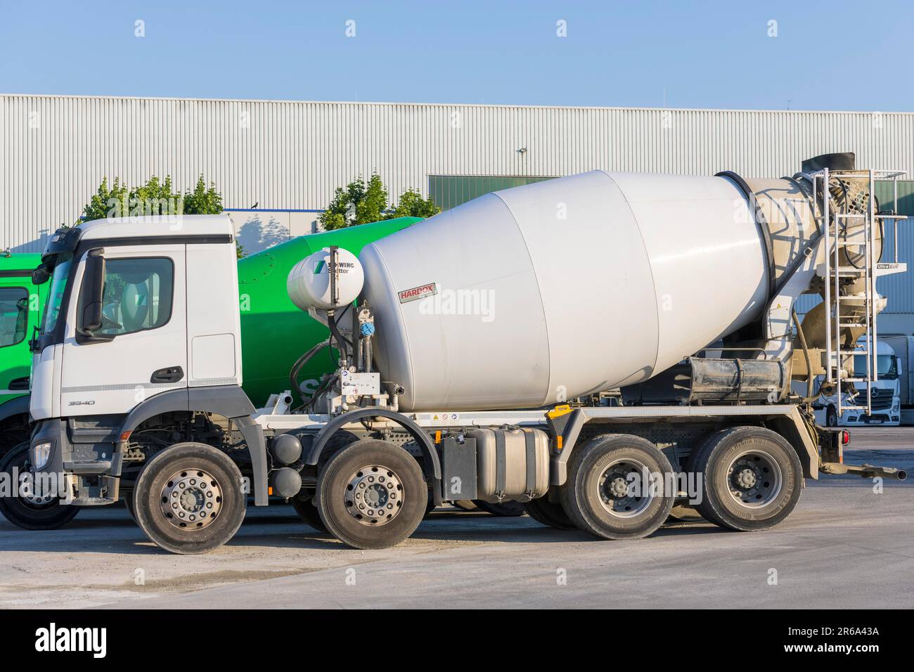 Concrete mixer, cement mixing vehicle, truck, Baden-Wuerttemberg ...