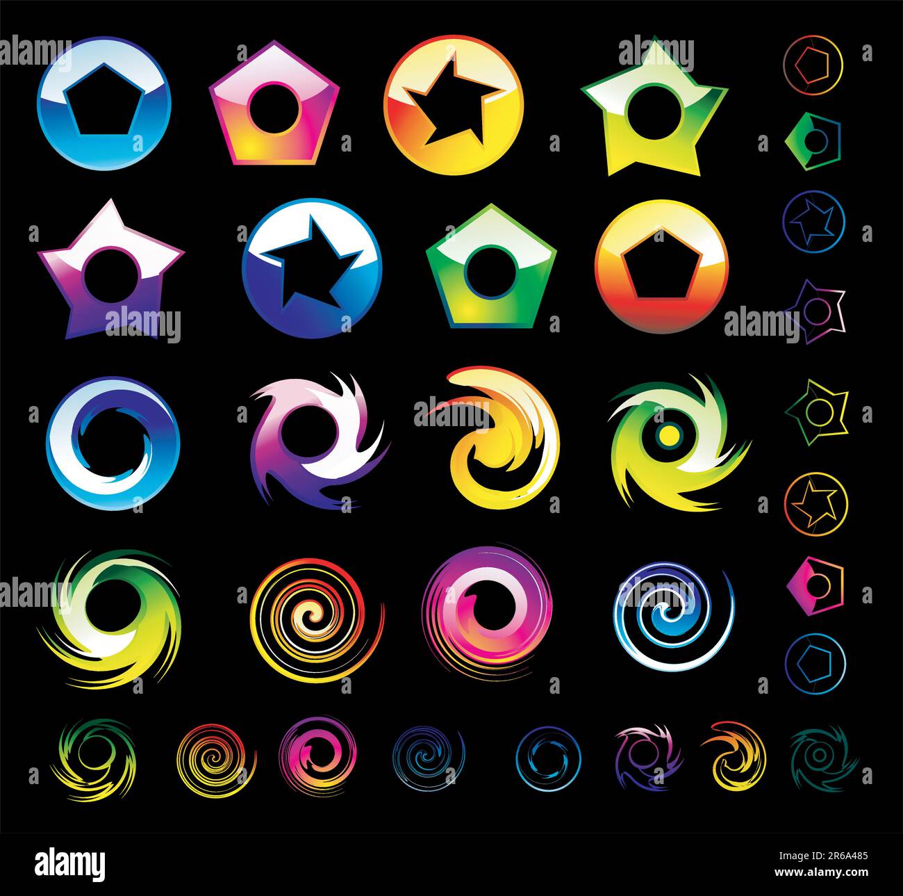 A collection of high quality corporate design elements Stock Vector ...