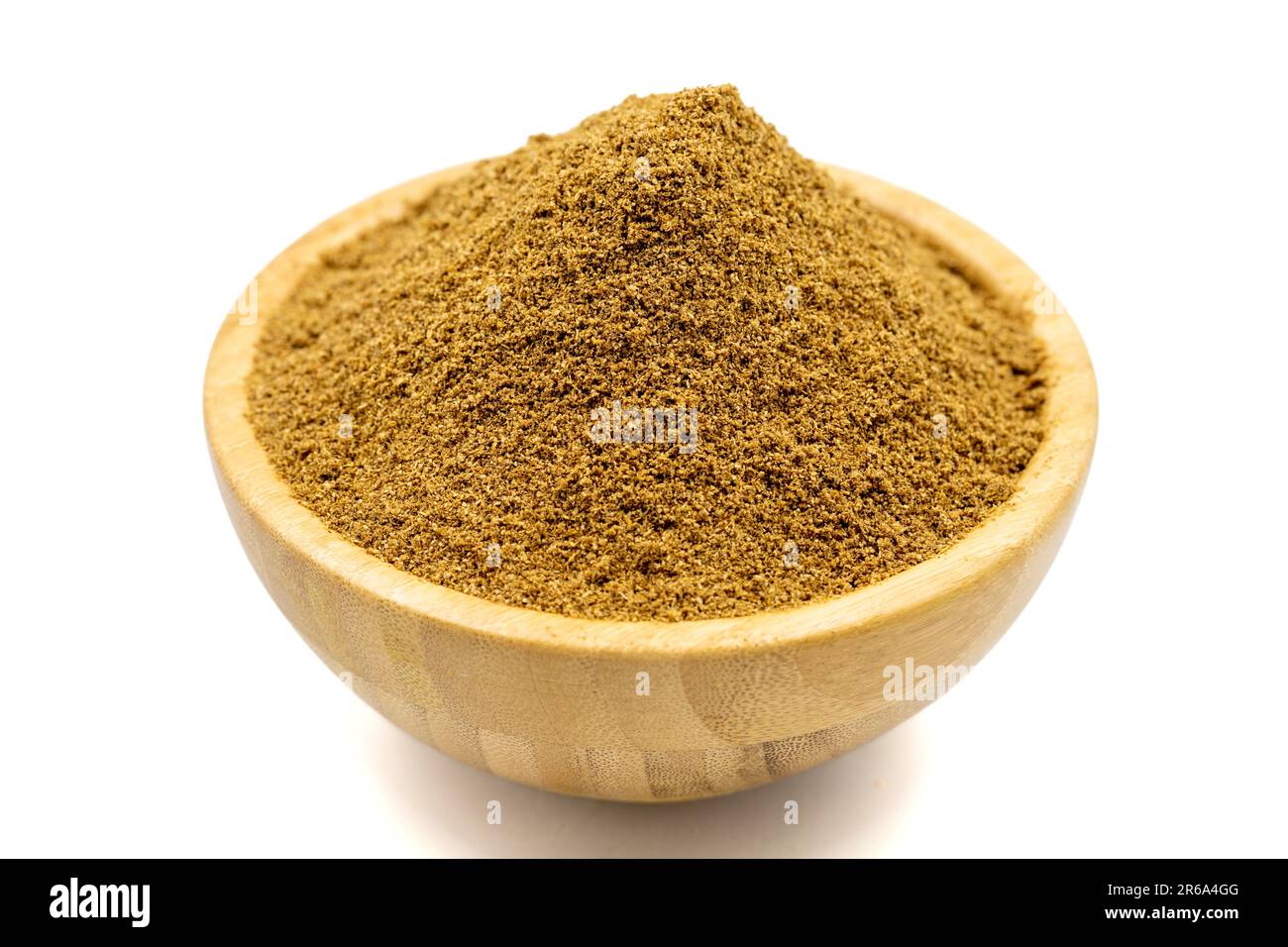 Coriander powder isolated on white background. Powdered dried Coriander ...