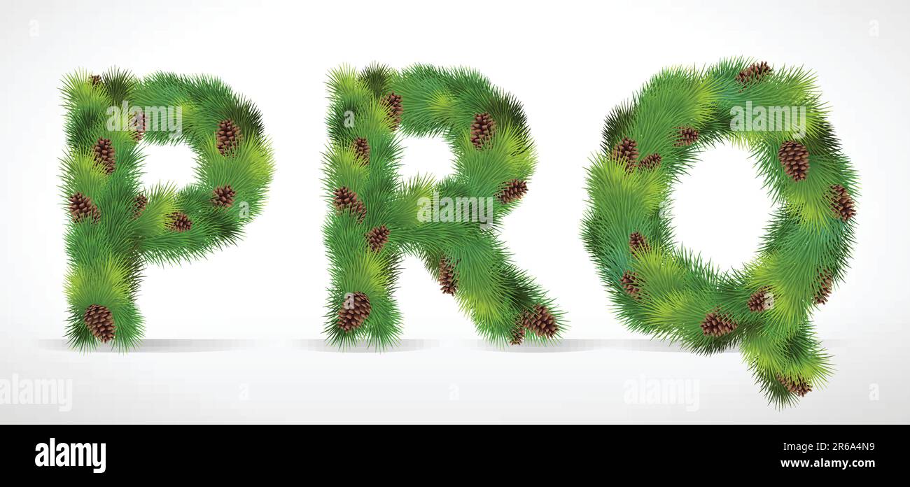 Prq font Stock Vector Images - Alamy
