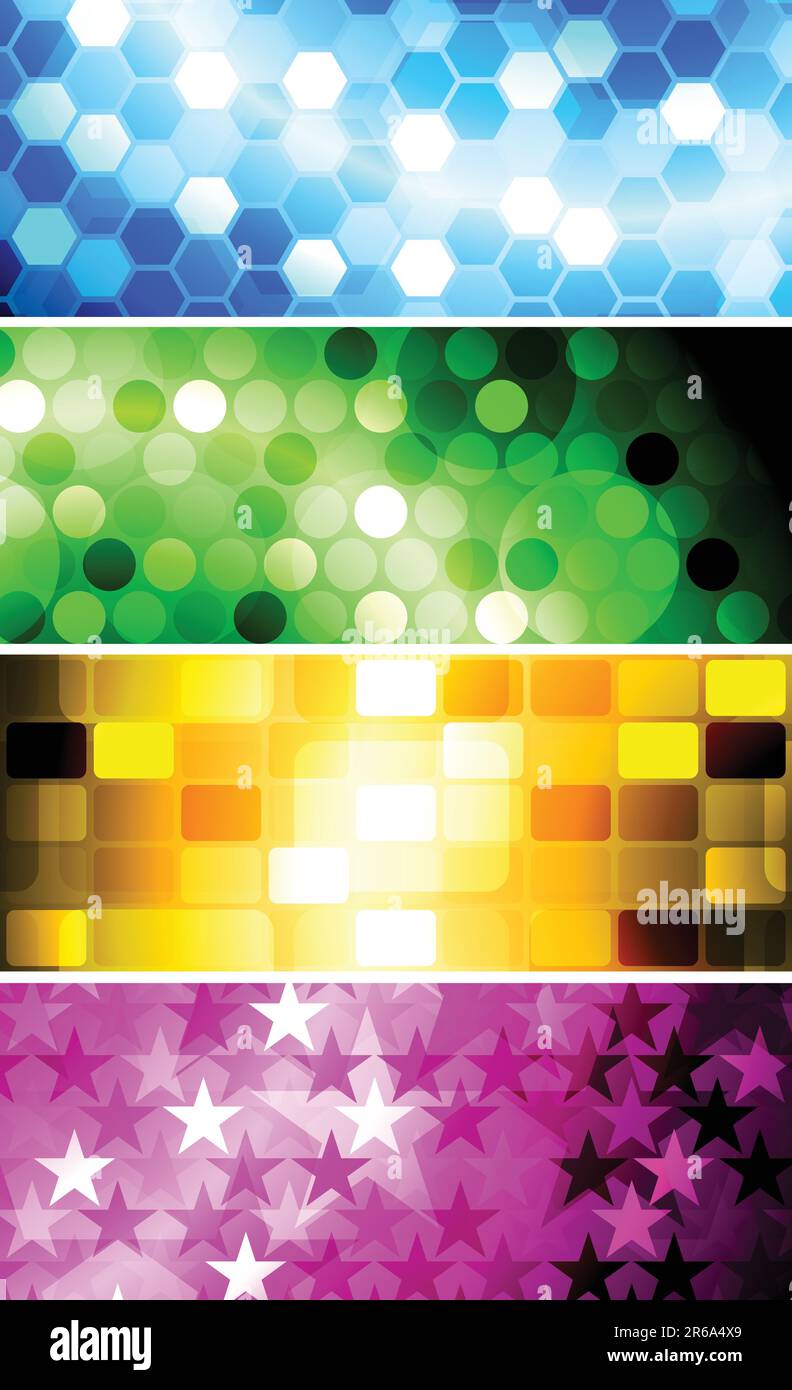 Colourful hexagon Stock Vector Images - Alamy