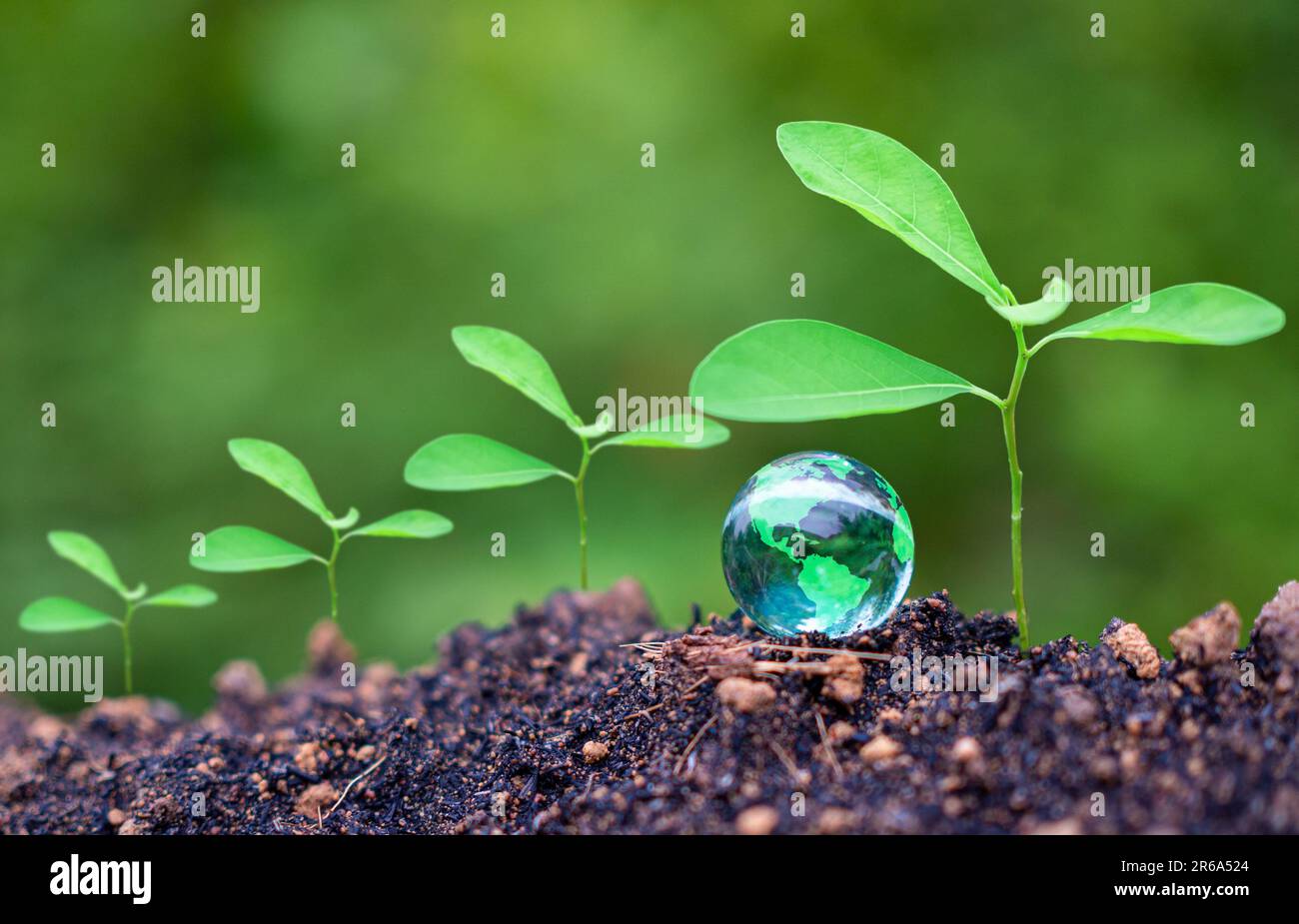 CO2 emission reduction concept, clean and friendly environment without ...