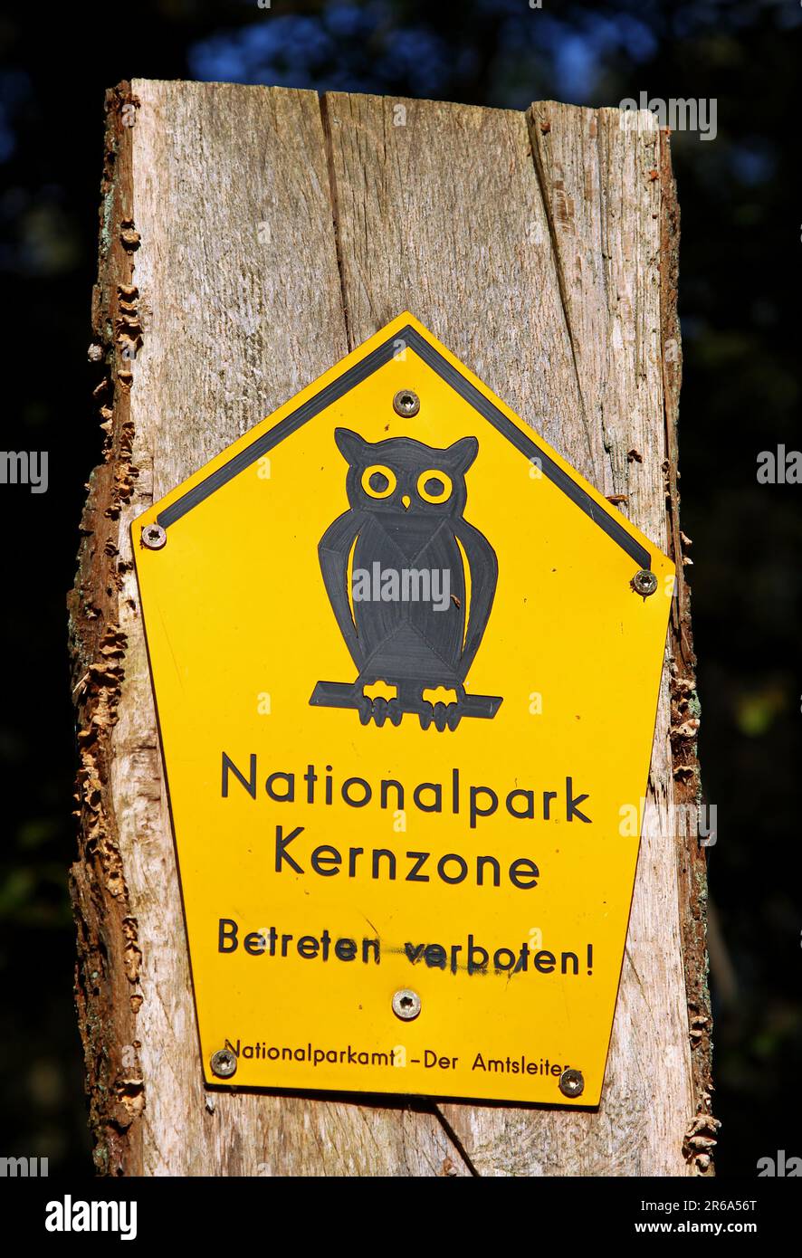 Sign National Park, Germany, signpost national park, Germany Stock ...