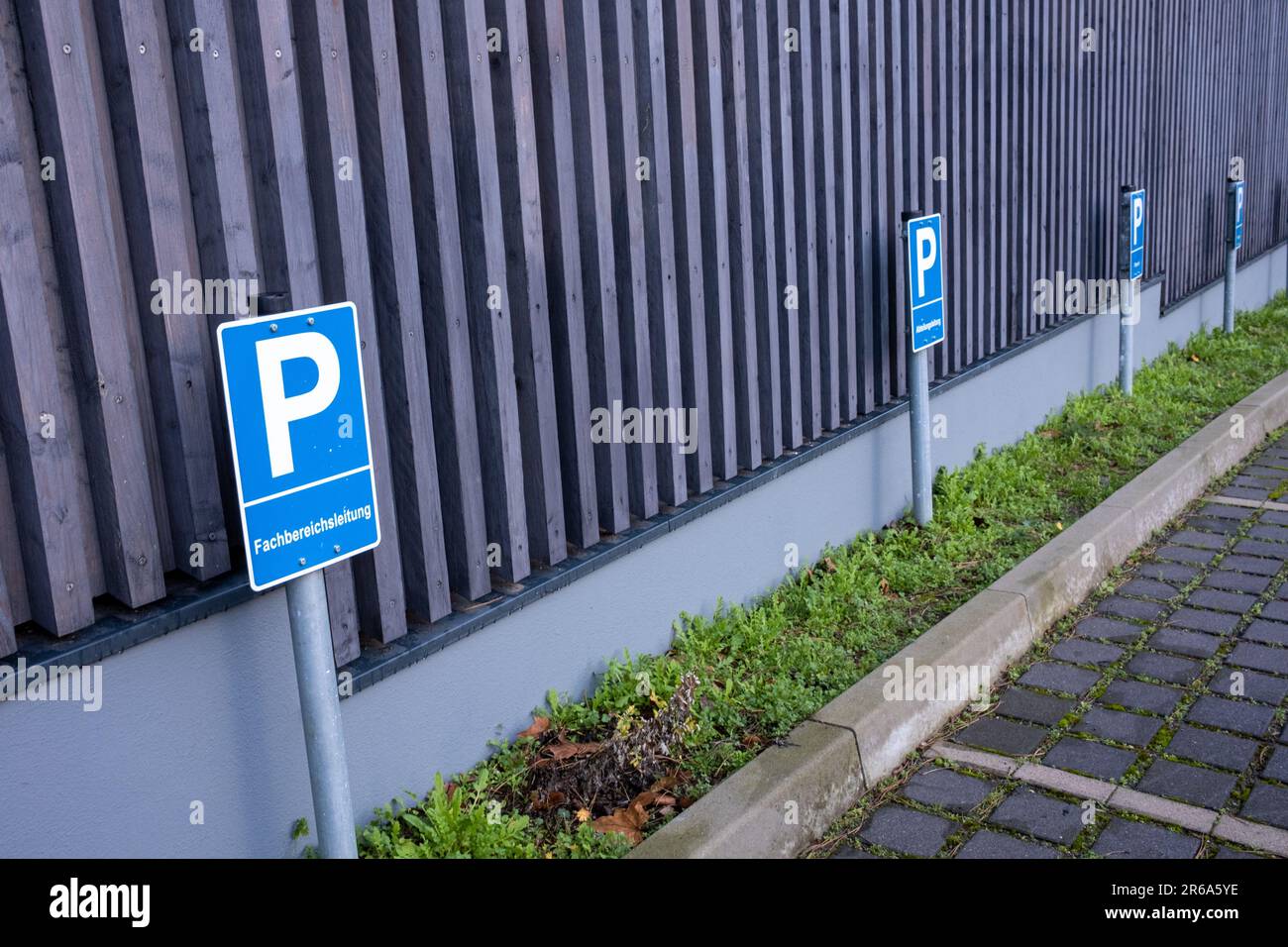 This stock photo features a collection of multiple blue street signs ...
