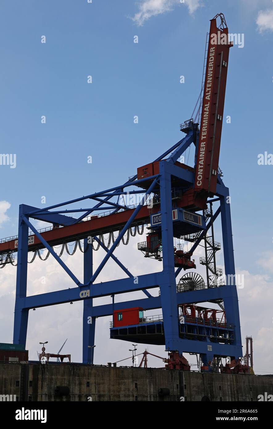 Container terminal altenwerder in port hi-res stock photography and ...