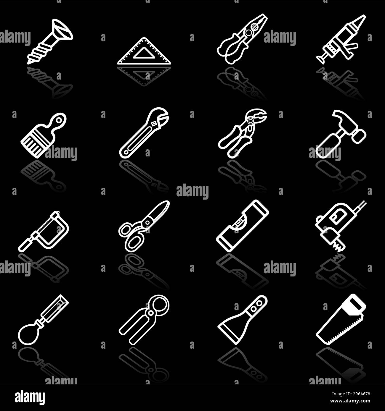 Set pliers wire cutter Stock Vector Images - Alamy