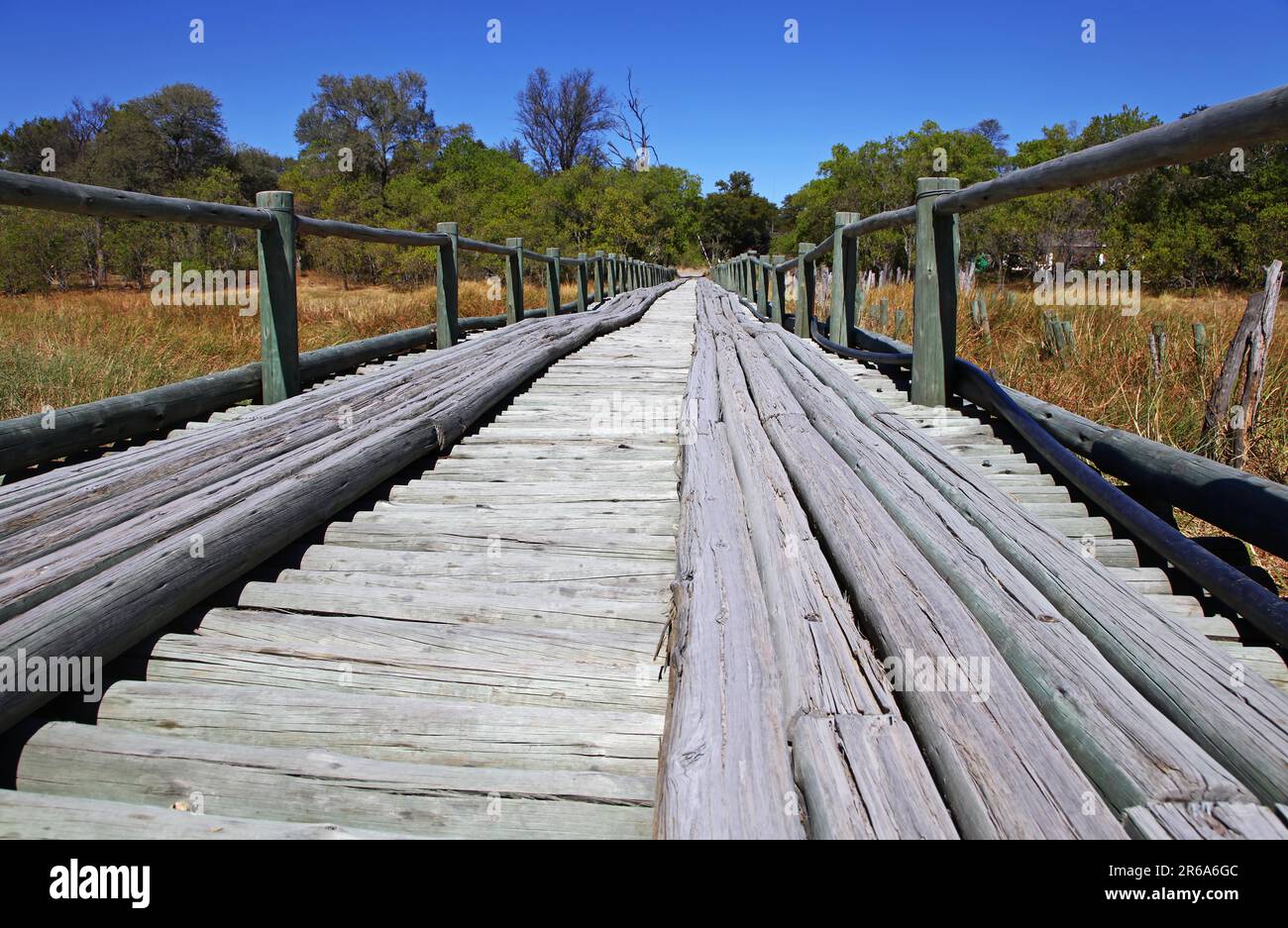 North Gate Bridge, Khwai Bridge in Moremi Game Reserve, Botswana ...