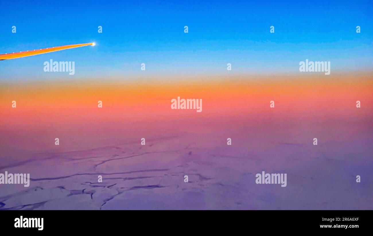 Photography flying over Greenland and Terra Nova at the North Pole ...