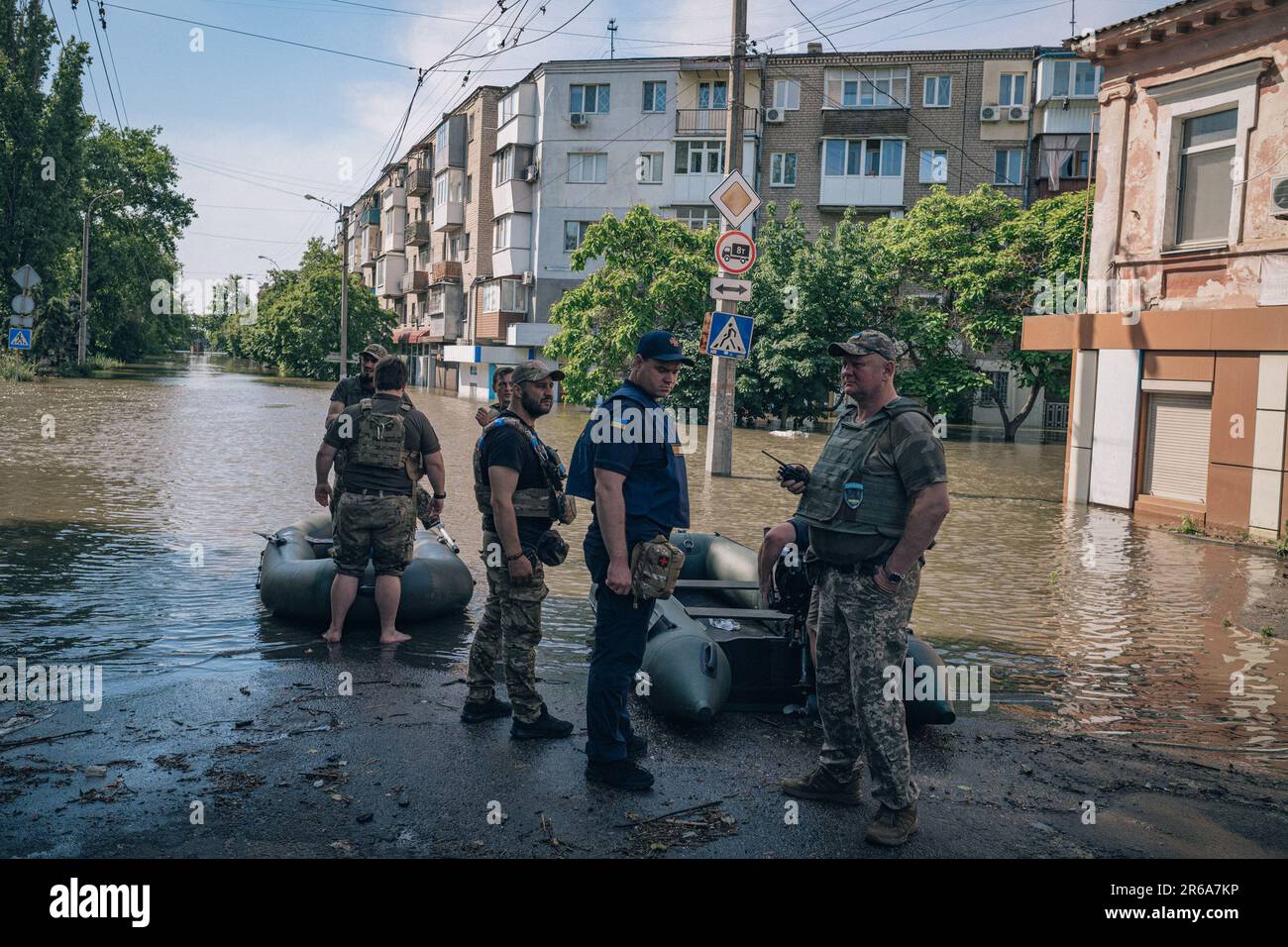 Kherson, Ukraine. 07th June, 2023. Nicolas Cleuet/Le Pictorium ...