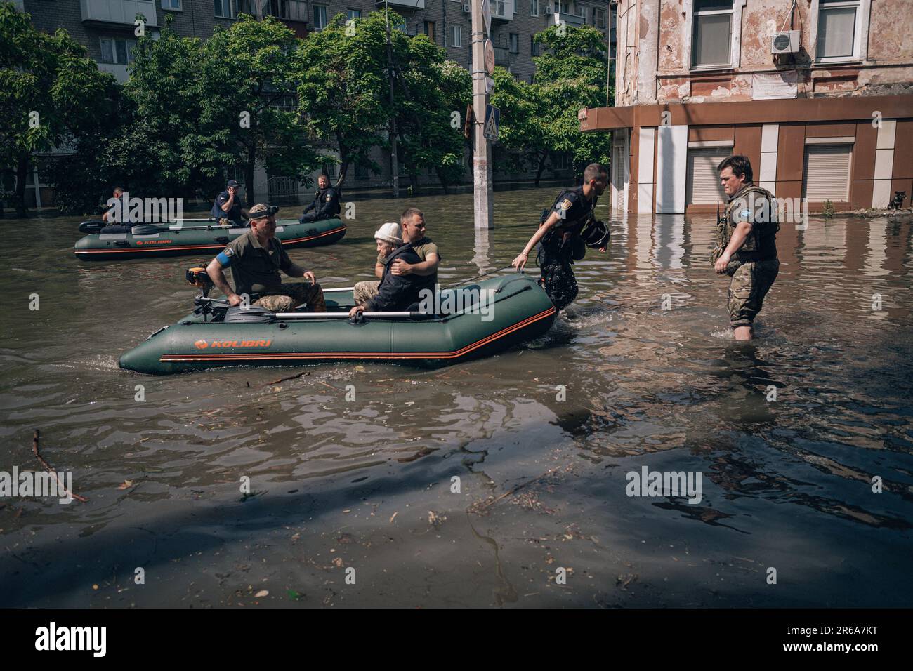 Kherson, Ukraine. 07th June, 2023. Nicolas Cleuet/Le Pictorium ...