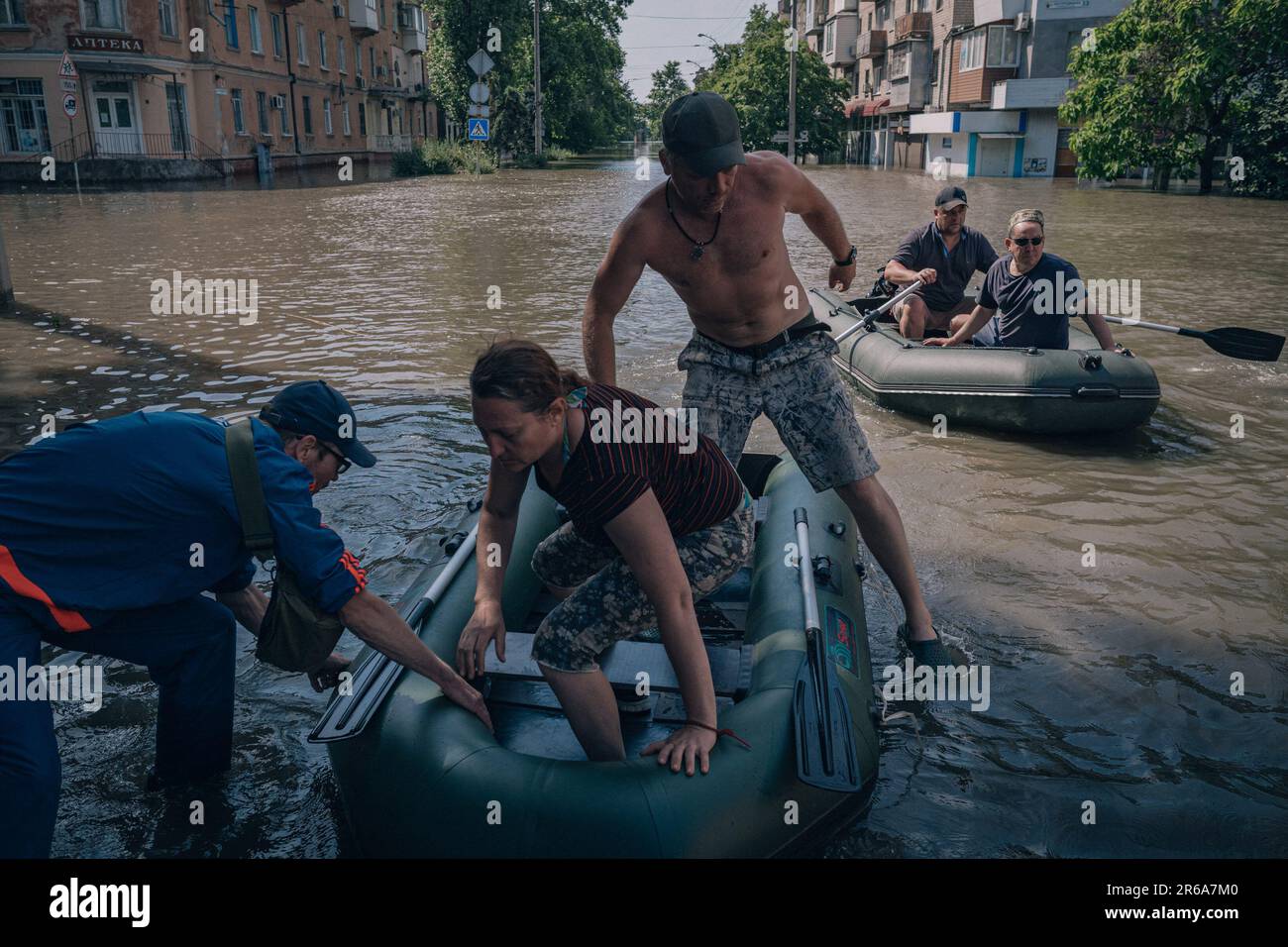 Kherson, Ukraine. 07th June, 2023. Nicolas Cleuet/Le Pictorium ...