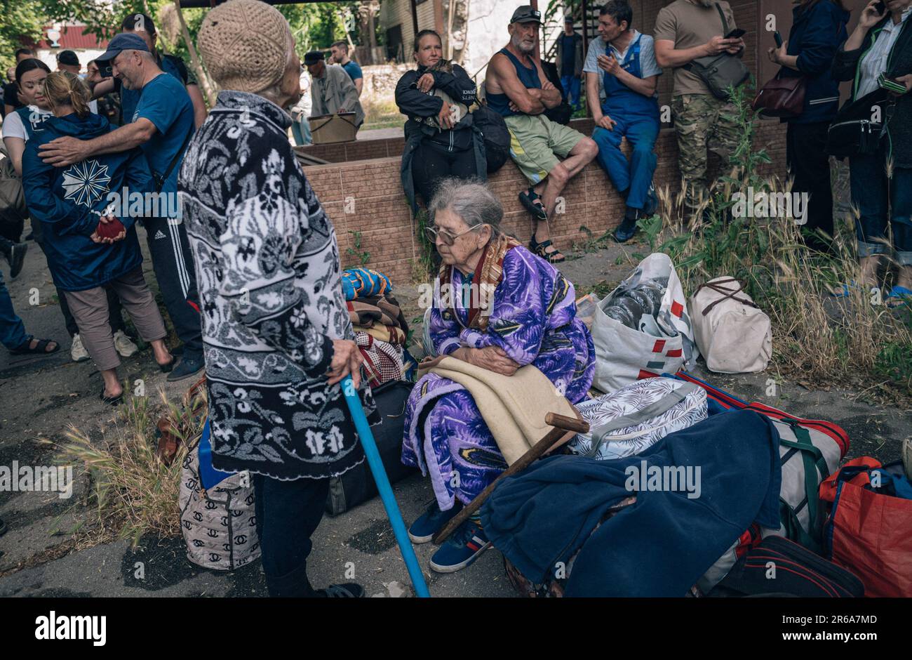 Kherson, Ukraine. 07th June, 2023. Nicolas Cleuet/Le Pictorium ...