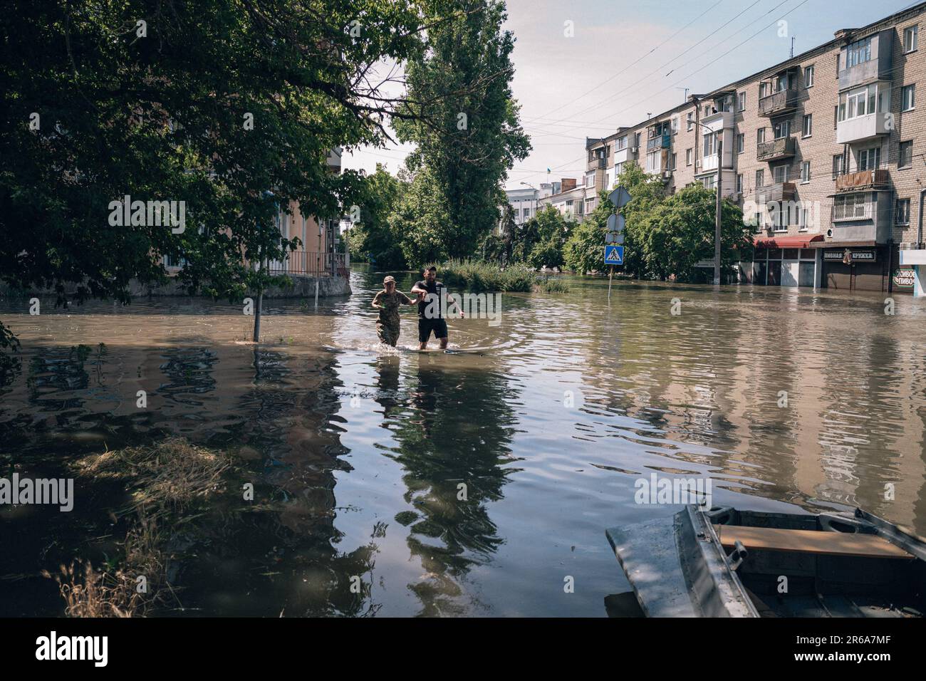 Kherson, Ukraine. 07th June, 2023. Nicolas Cleuet/Le Pictorium ...