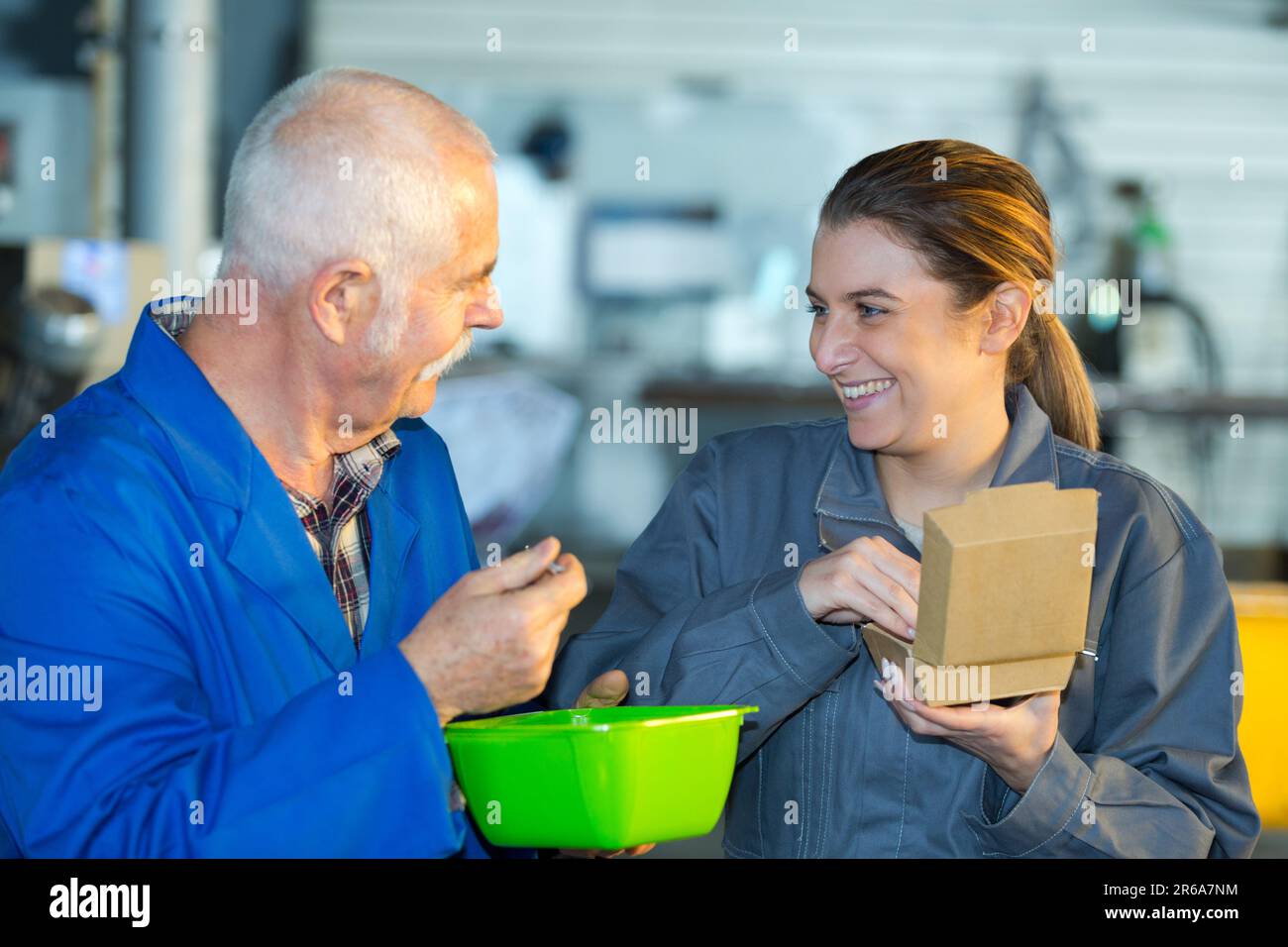 Workers in food factory preparing hi-res stock photography and images ...