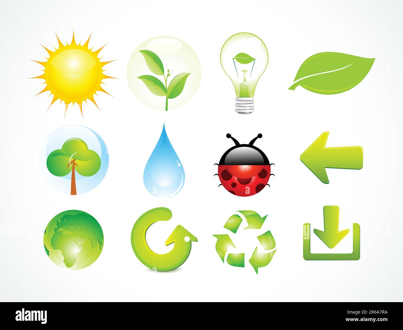 abstract eco multiple elements icon vector illustration Stock Vector ...