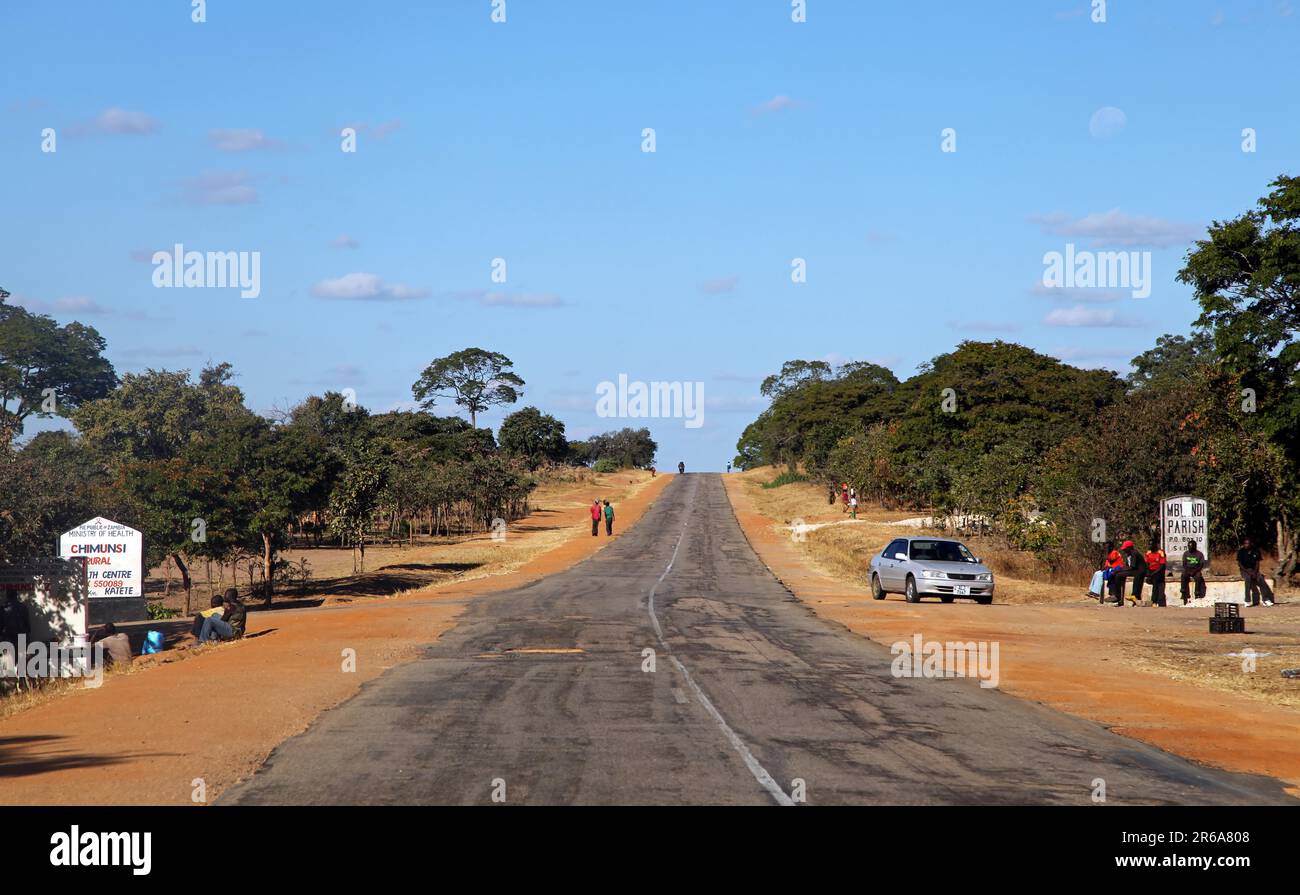 On the Great East Road between Lusaka and Chipata, Zambia, on the ...