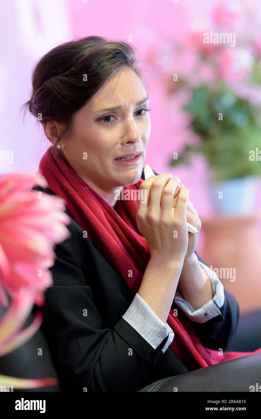 sad woman portrait in grief Stock Photo - Alamy