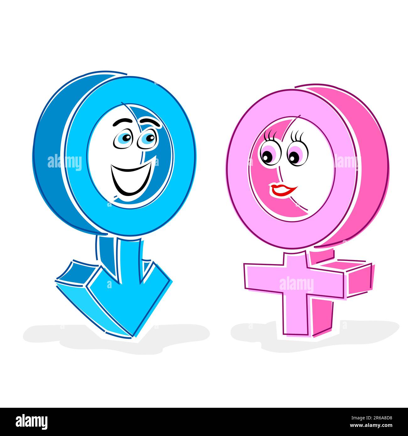 illustration of gender icons on white background Stock Vector Image ...