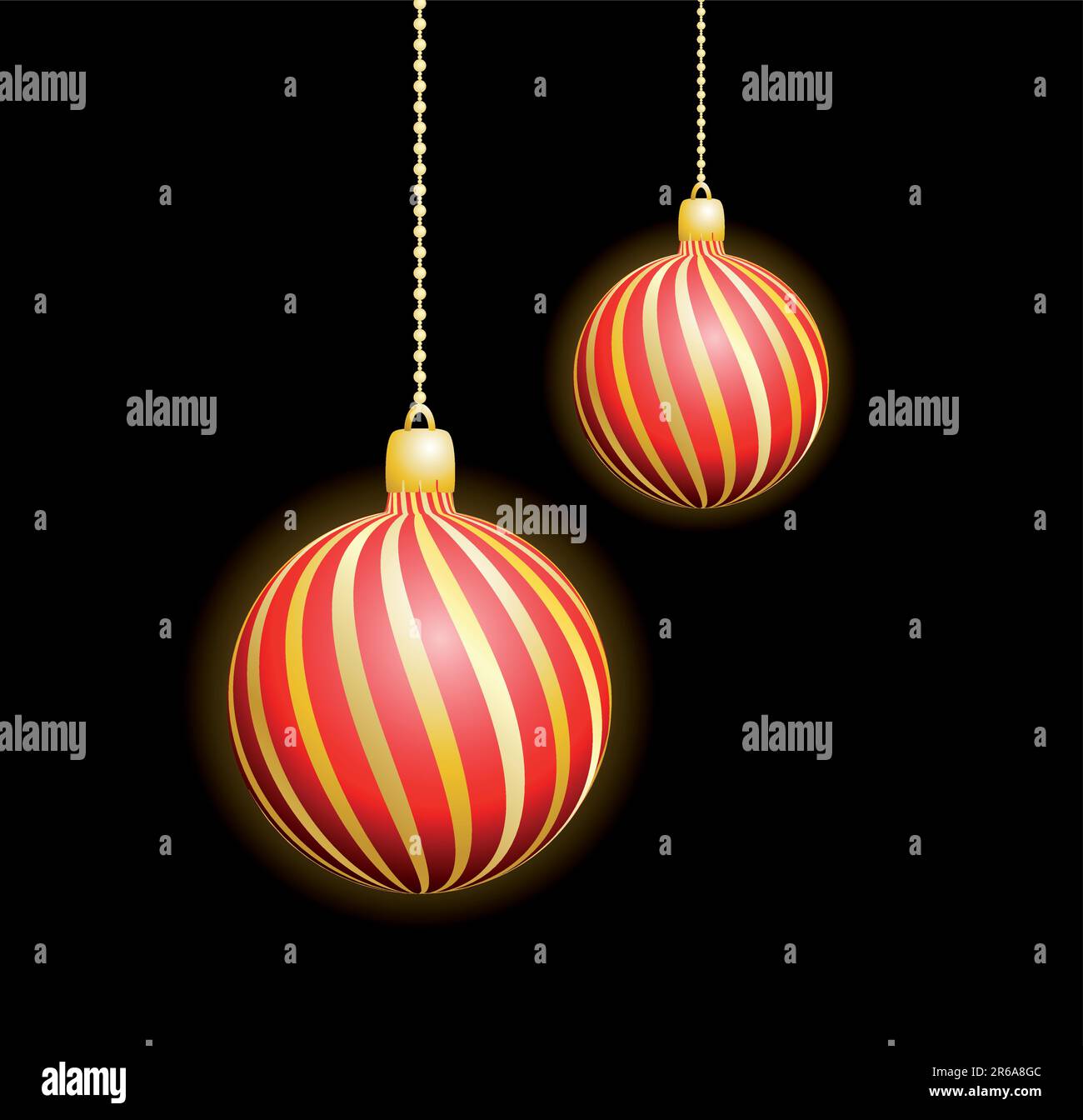 Christmas card strip gold Stock Vector Images - Alamy